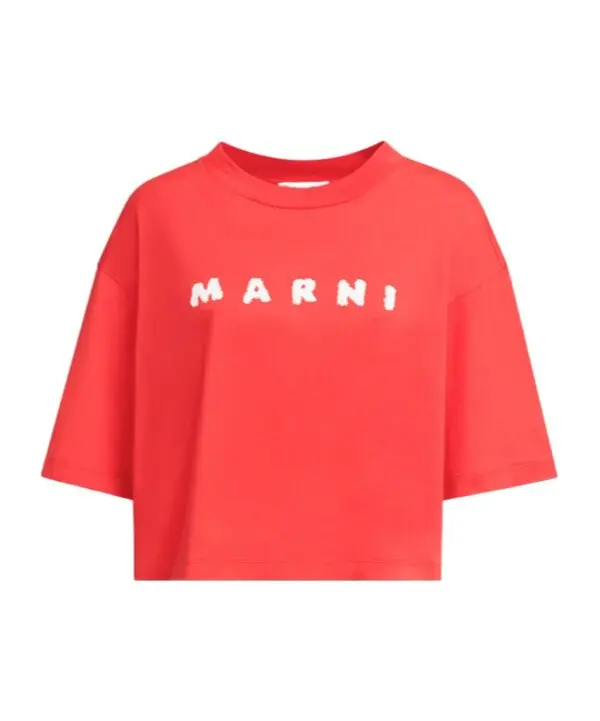 Marni Logo Scribbled Boxy T-shirt