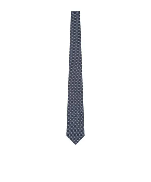 Giorgio Armani Geometric Pattern Tie - Blue
