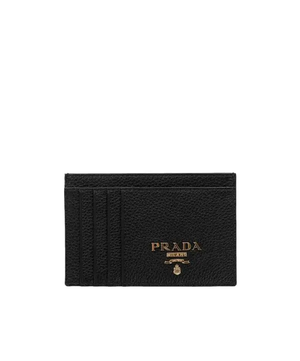 Prada Logo Card Holder - Black