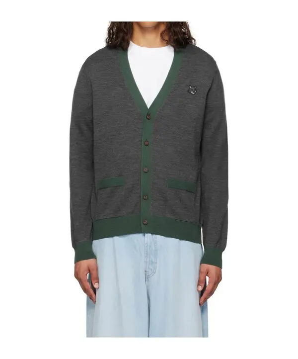 Maison Kitsuné Bold Fox Head Patch Cardigan