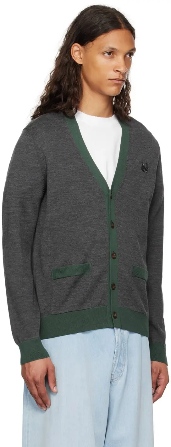 Maison Kitsuné Bold Fox Head Patch Cardigan