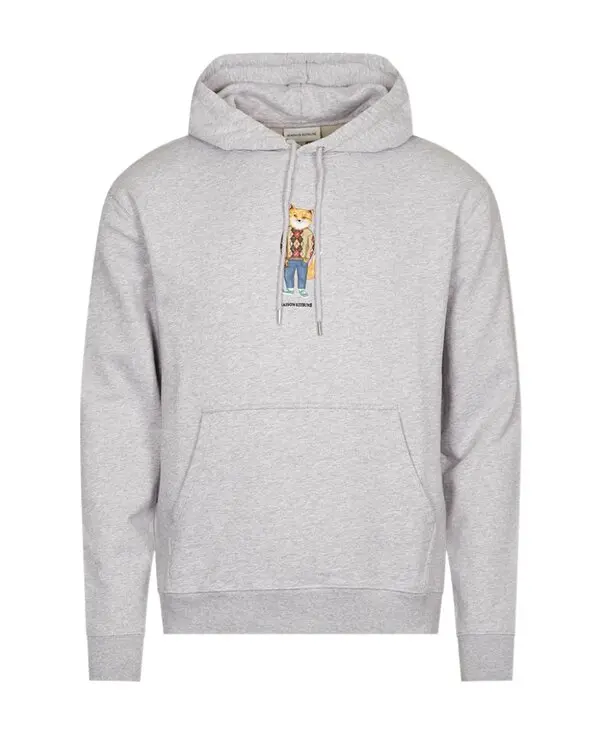 Maison Kitsuné Fox Printed Drawstring Hoodie