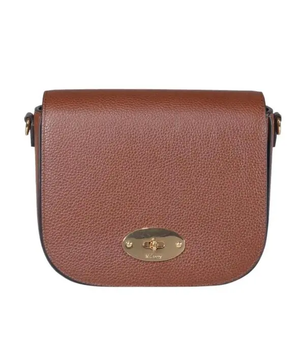 Mulberry Logo Plaque Foldover Small Crossbody Bag