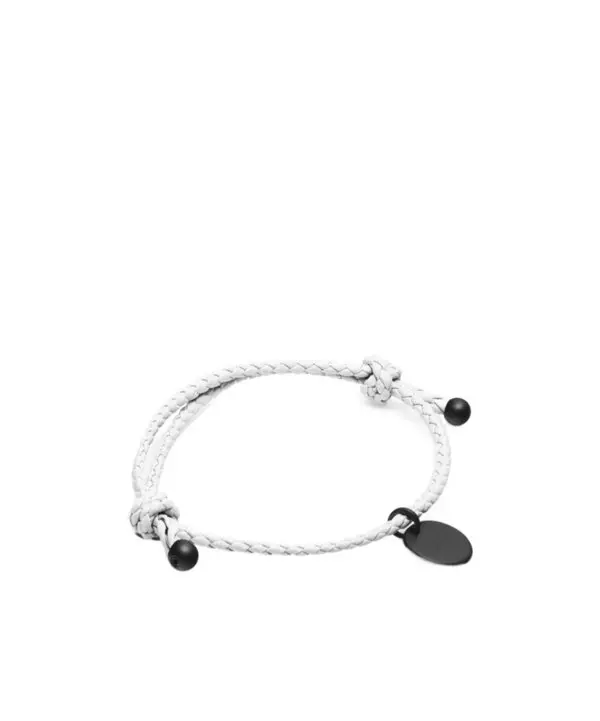 Bottega Veneta Braided Knot Bracelet - White