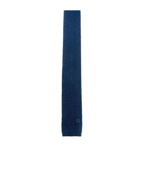 FERRAGAMO Square Head Tie - Blue