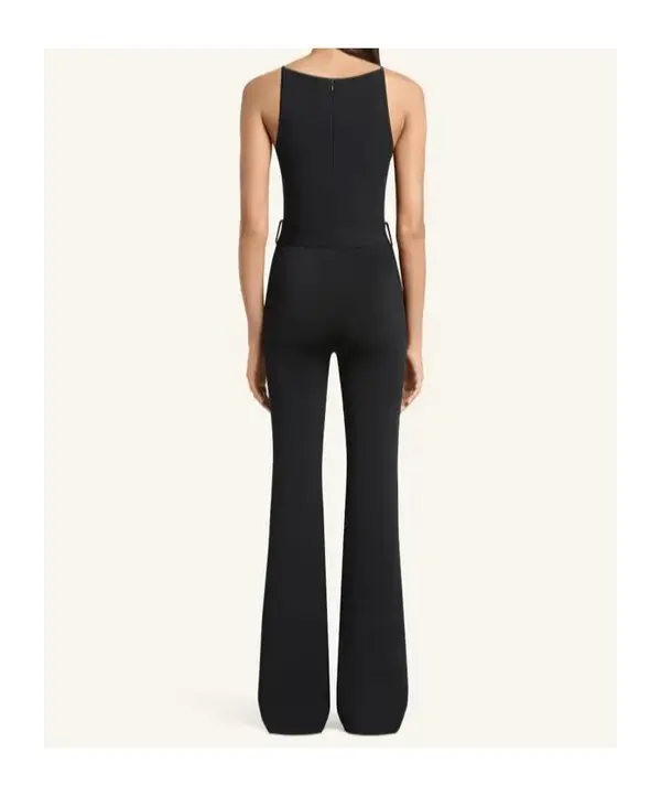 COURREGES Belted Knit Jumpsuit