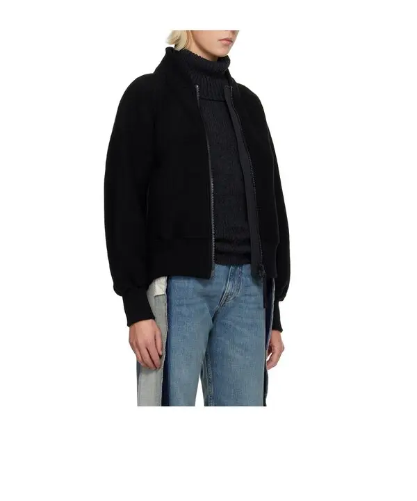 Canada Goose Sierra Fleece Bomber Jacket - Black