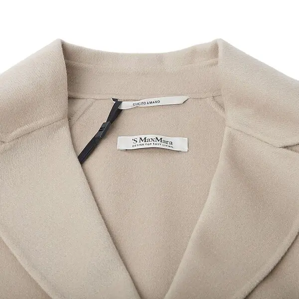Max Mara Arona Belted Long-sleeved Coat - Gray
