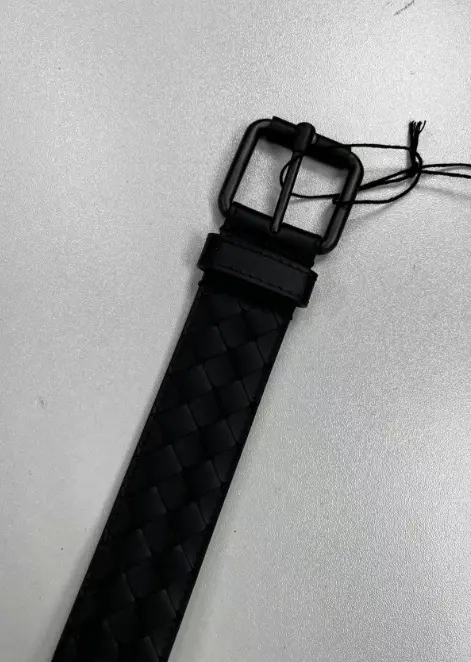 Bottega Veneta Woven Leather Belt With Buckle
