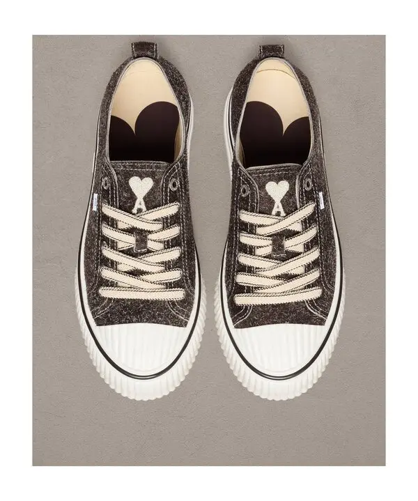 Ami Suede Low-top Sneakers