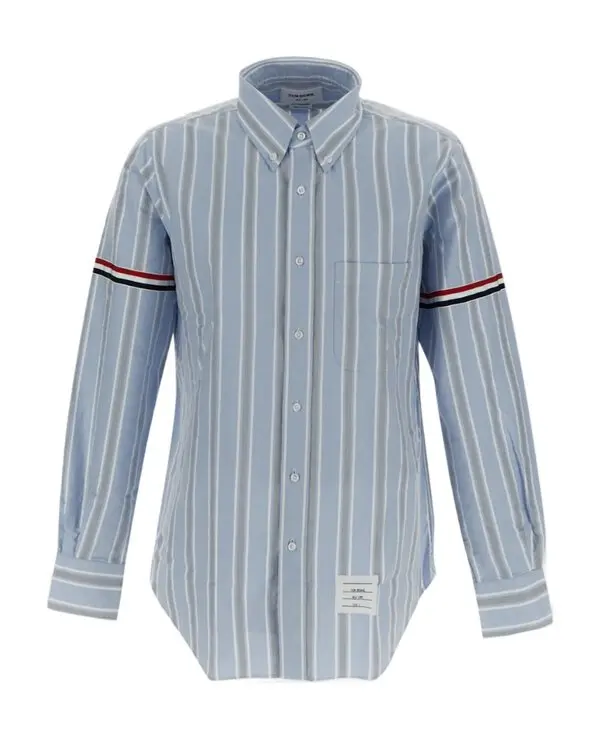Thom Browne Stripe Detailed Button-up Shirt