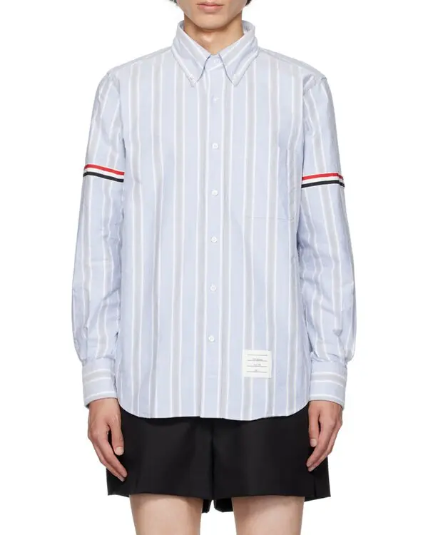 Thom Browne Stripe Detailed Button-up Shirt