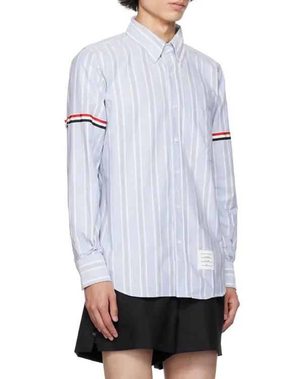 Thom Browne Stripe Detailed Button-up Shirt