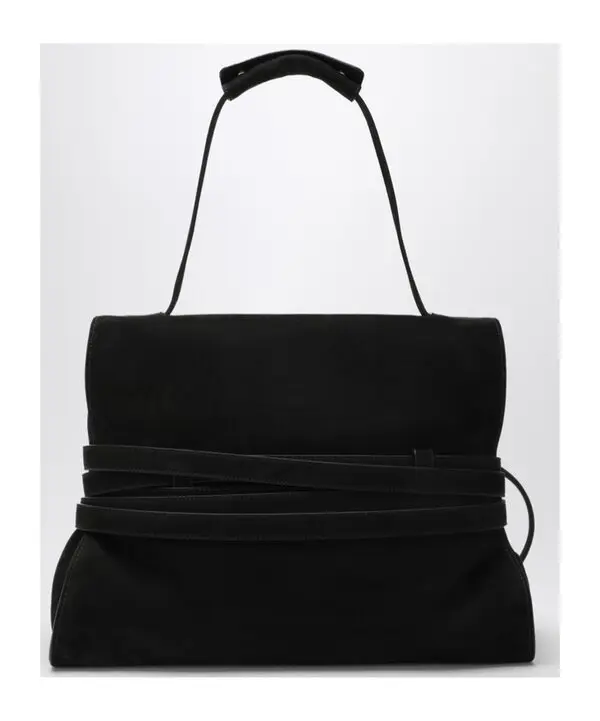 Moschino Medium Tie Me Tote Bag - Black