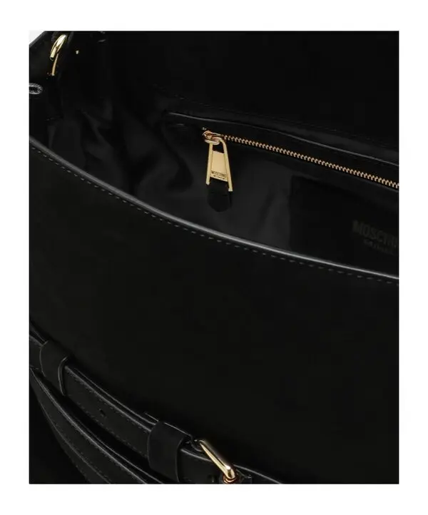 Moschino Medium Tie Me Tote Bag - Black