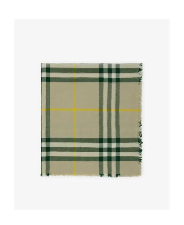 Burberry Vintage Check Fringed-edge Scarf - Nude