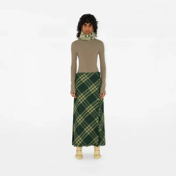 Burberry Vintage Check Fringed-edge Scarf - Nude