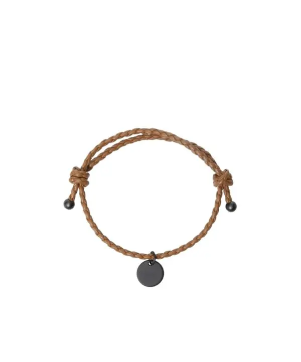 Bottega Veneta Braided Knot Bracelet With Pendants - No