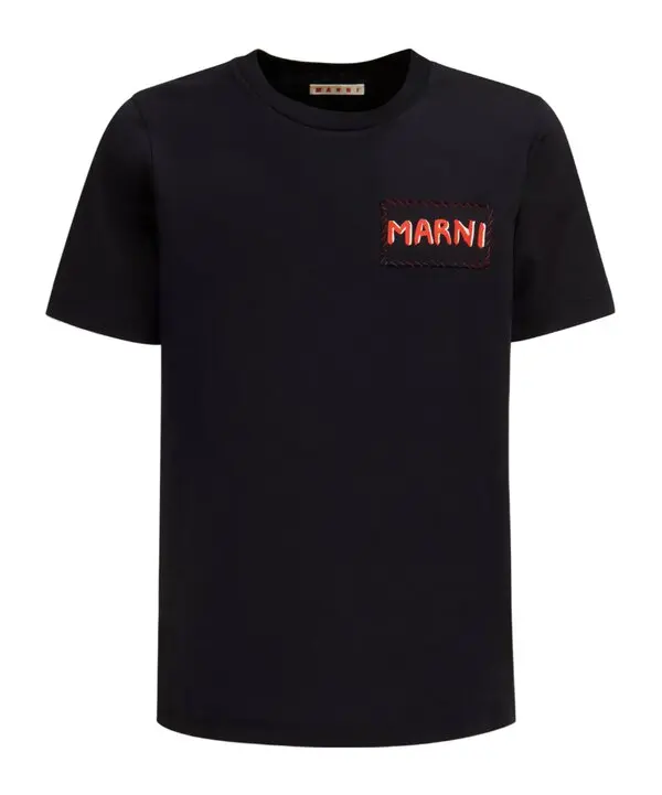 Marni Logo Printed Crewneck T-shirt