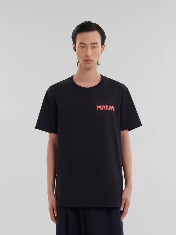 Marni Logo Printed Crewneck T-shirt