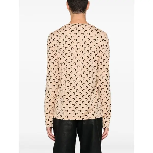MARINE SERRE Moon Printed Long-sleeved T-shirt