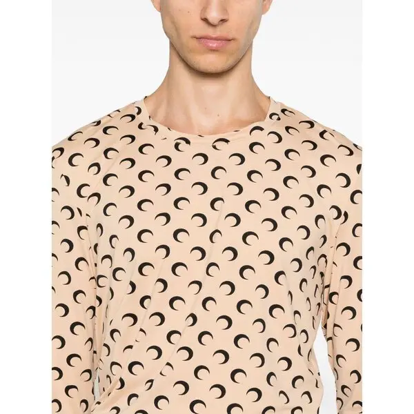 MARINE SERRE Moon Printed Long-sleeved T-shirt
