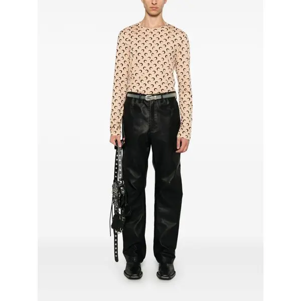 MARINE SERRE Moon Printed Long-sleeved T-shirt