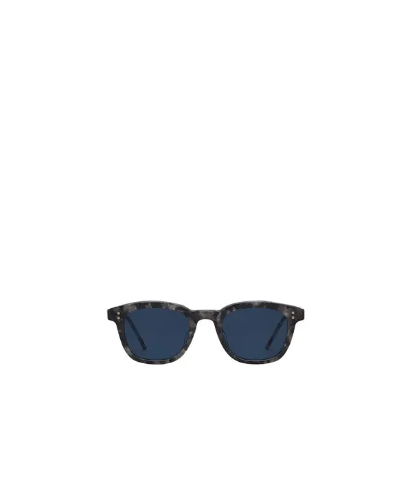Thom Browne Tortoiseshell Rectangle Frame Sunglasses - Grey