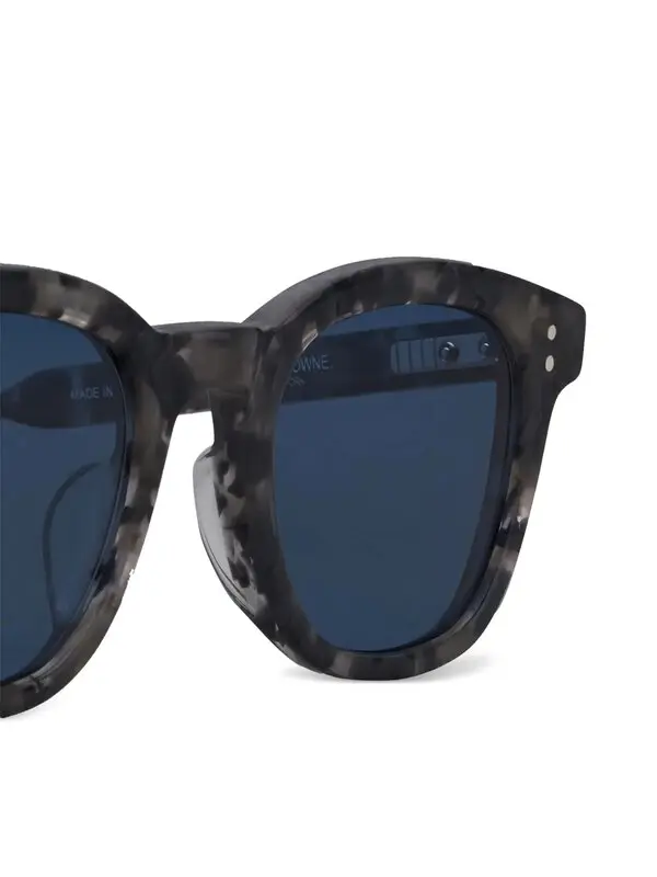 Thom Browne Tortoiseshell Rectangle Frame Sunglasses