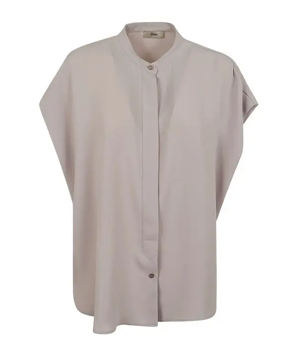 Herno Lucent Cady Top With Cap Sleeves