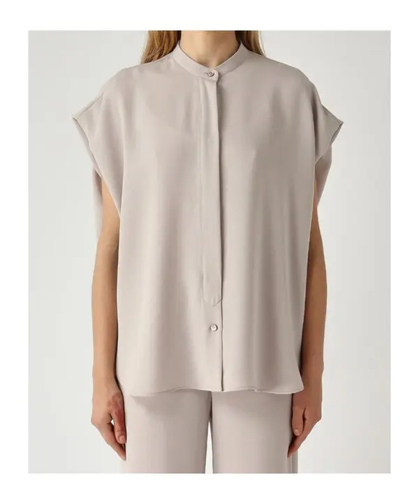 Herno Lucent Cady Top With Cap Sleeves