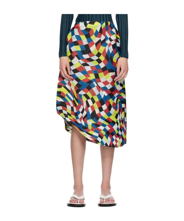 PLEATS PLEASE BY ISSEY MIYAKE Pleated Midi Skirt