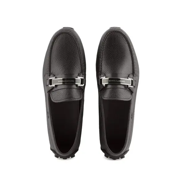 Emporio Armani Round Toe Loafers