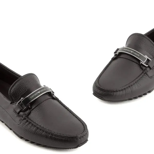 Emporio Armani Round Toe Loafers