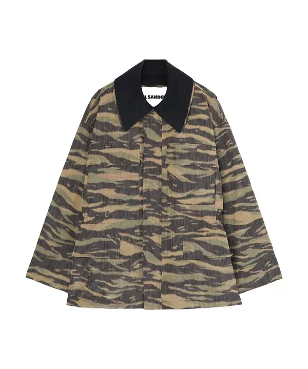JIL SANDER Printed Jacket With Detachable Collar