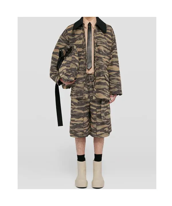 JIL SANDER Printed Jacket With Detachable Collar