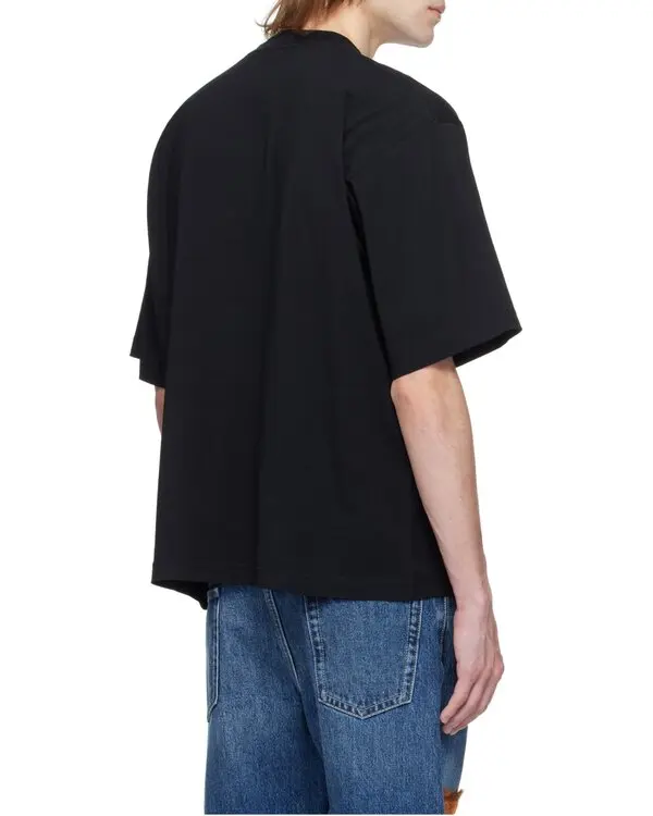 Marni Logo Printed Crewneck T-shirt - Black