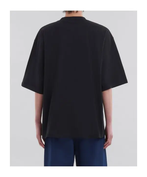 Marni Logo Printed Crewneck T-shirt - Black