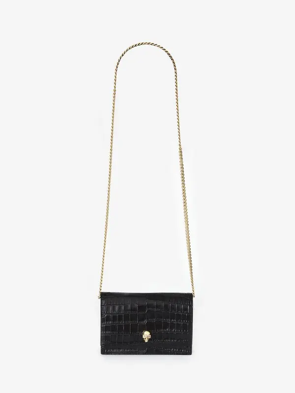 Alexander McQueen Skull Embossed Crossbody Bag