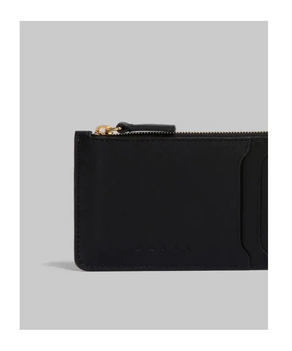 Marni Logo Embossed Zipped Card Case
