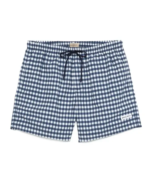 Woolrich Elasticated-waistband Swim Shorts - Blue