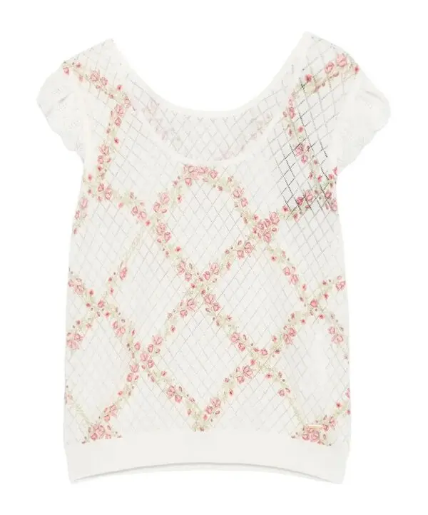 TWINSET Embroidered Knit Top - No