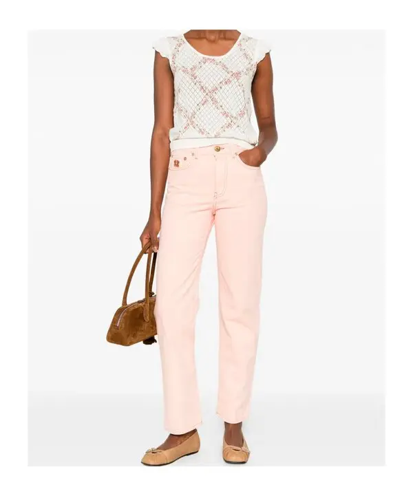 TWINSET Embroidered Knit Top - No