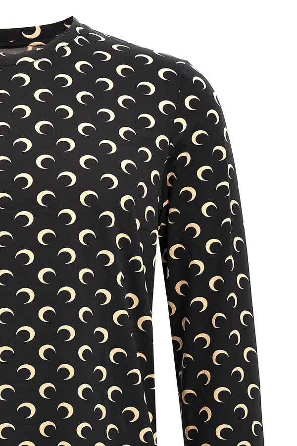 MARINE SERRE Moon Printed Long-sleeved T-shirt