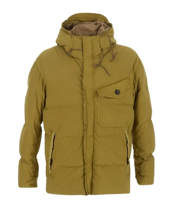 TEN C Long-sleeved Hooded Cotton Jacket