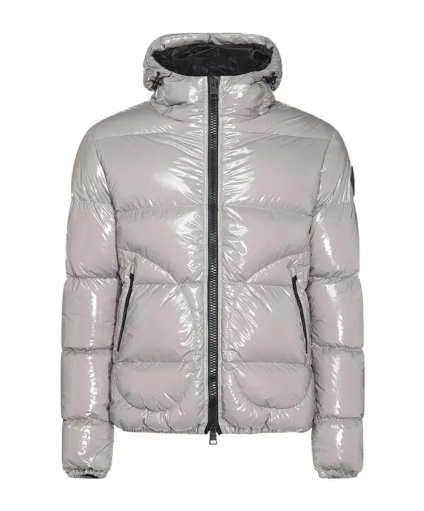 Herno Zip-up Hooded Coat - Gray