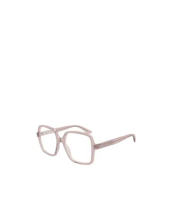 Alexander McQueen Oversized Square Frame Glasses - Shiny Pink