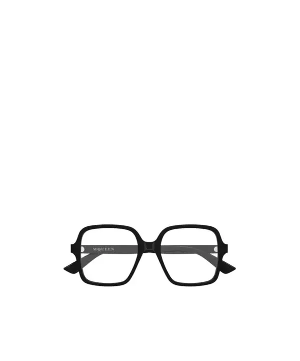 Alexander McQueen Oversized Square Frame Eyeglasses - Black