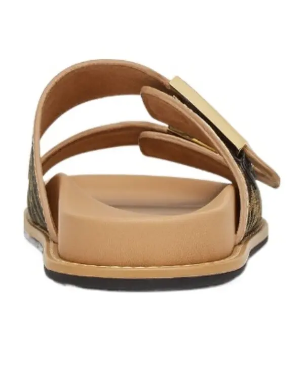 Fendi Logo Plaque Open-toe Sandals