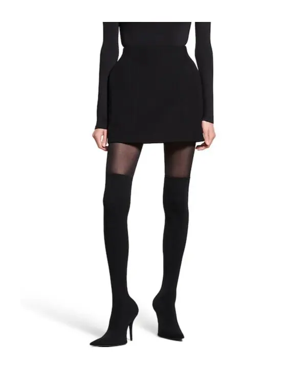 Balenciaga Hourglass Detail Mini Skirt